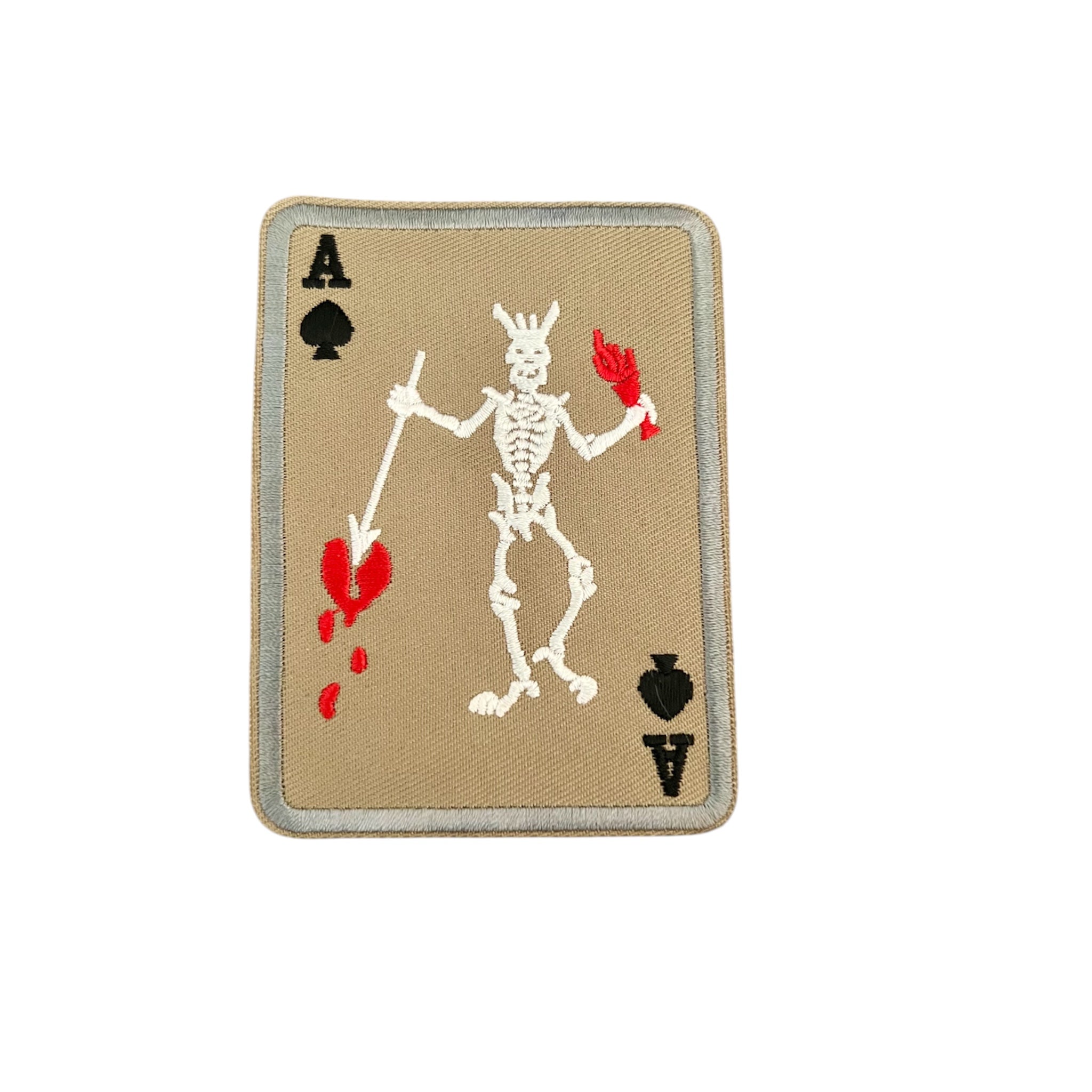 Ace of Spades Death Card Iron-On Patch - Tan – VIPERTAC